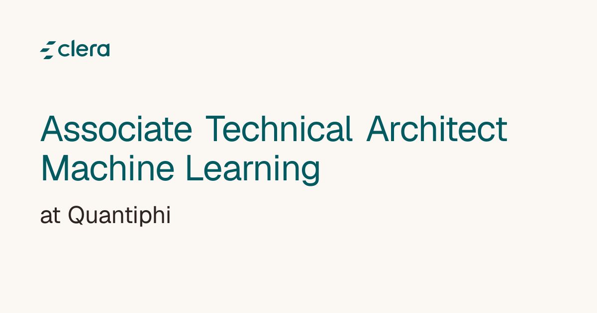 Associate Technical Architect - at Quantiphi | Clera